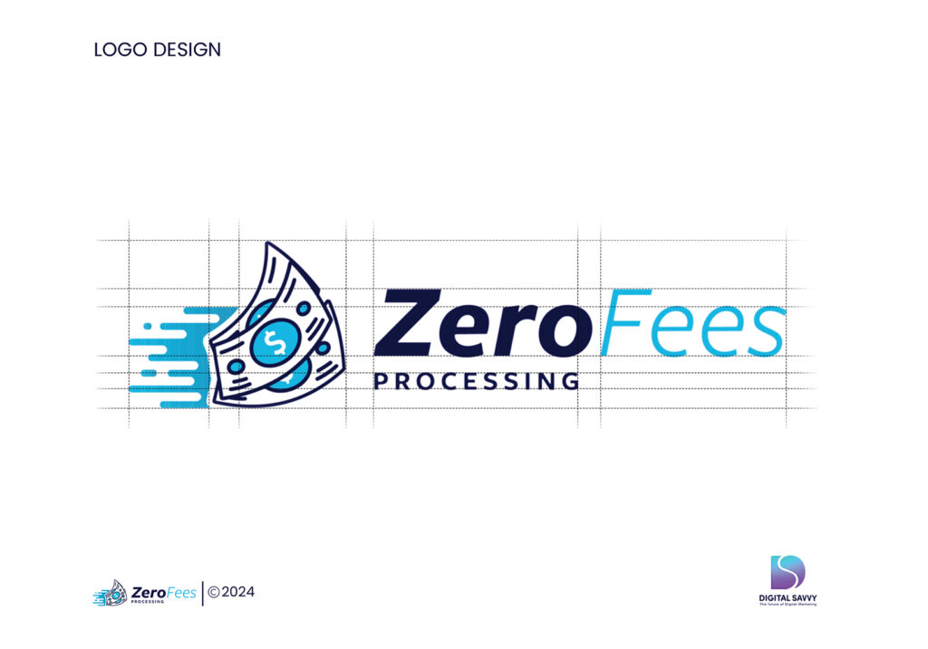 Zero Fees Processing Logo and Brand Guidelines - Creative Marketing ...