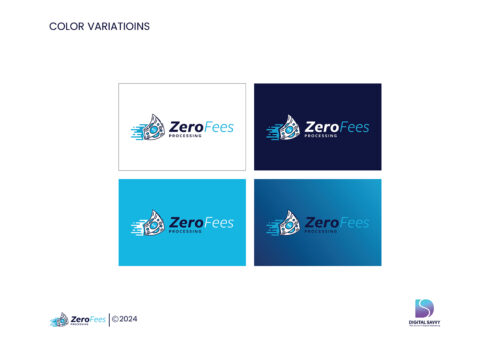 Zero Fees Processing Logo and Brand Guidelines - Creative Marketing ...